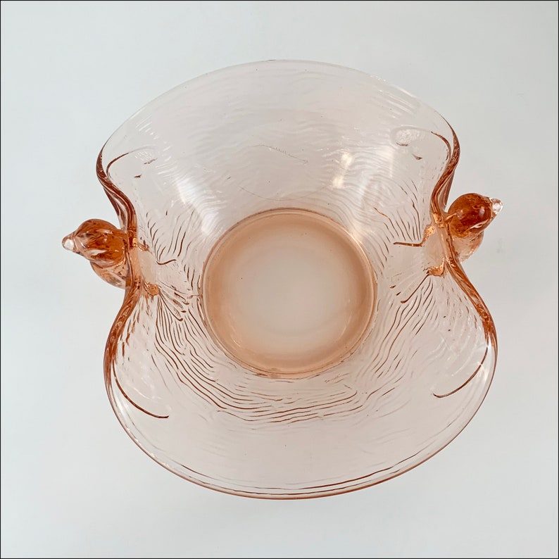 Pink Glass Vintage Bowl - Etsy