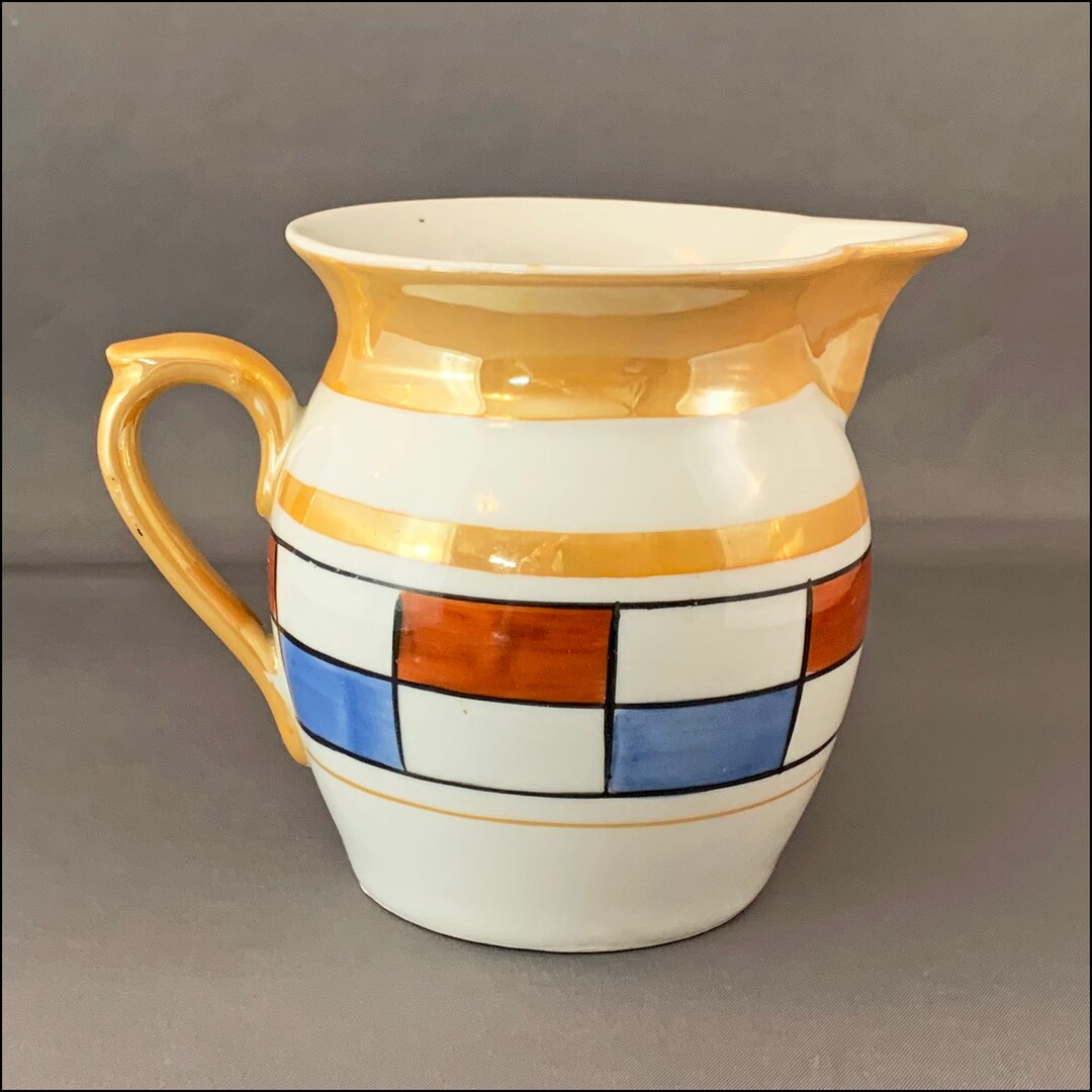 Vintage Lusterware Czechoslovakia Pitcher - Etsy