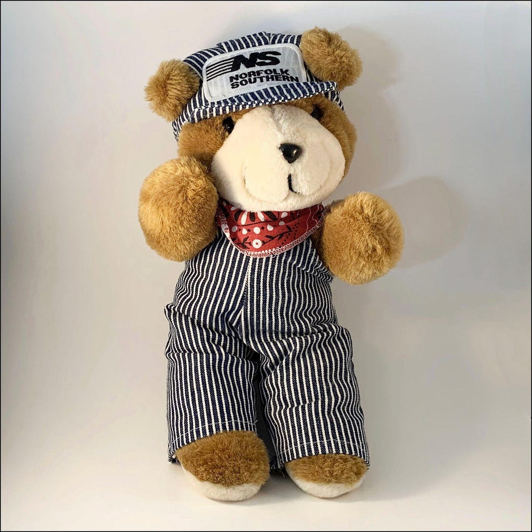 Norfolk Southern Railway Vintage Teddy Bear Engineer - Etsy