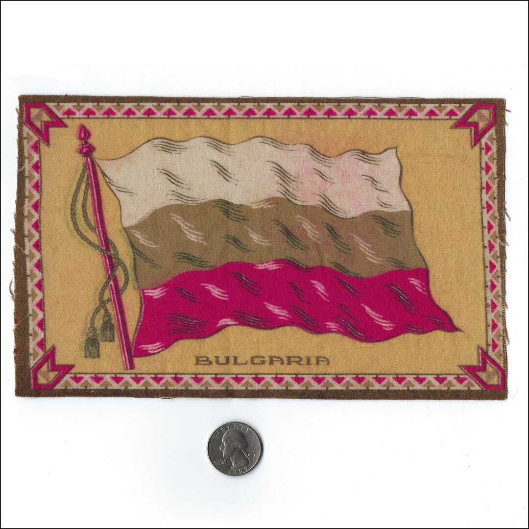 Early 1900s Tobacco Felt Bulgaria Flag Large Patch - Etsy