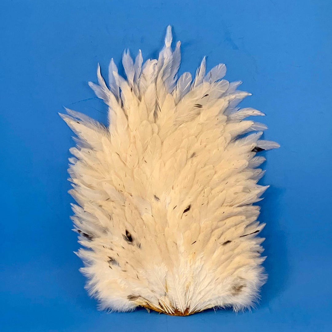 Fly Tying Feathers Neck Hackle Cape Cream White - Etsy