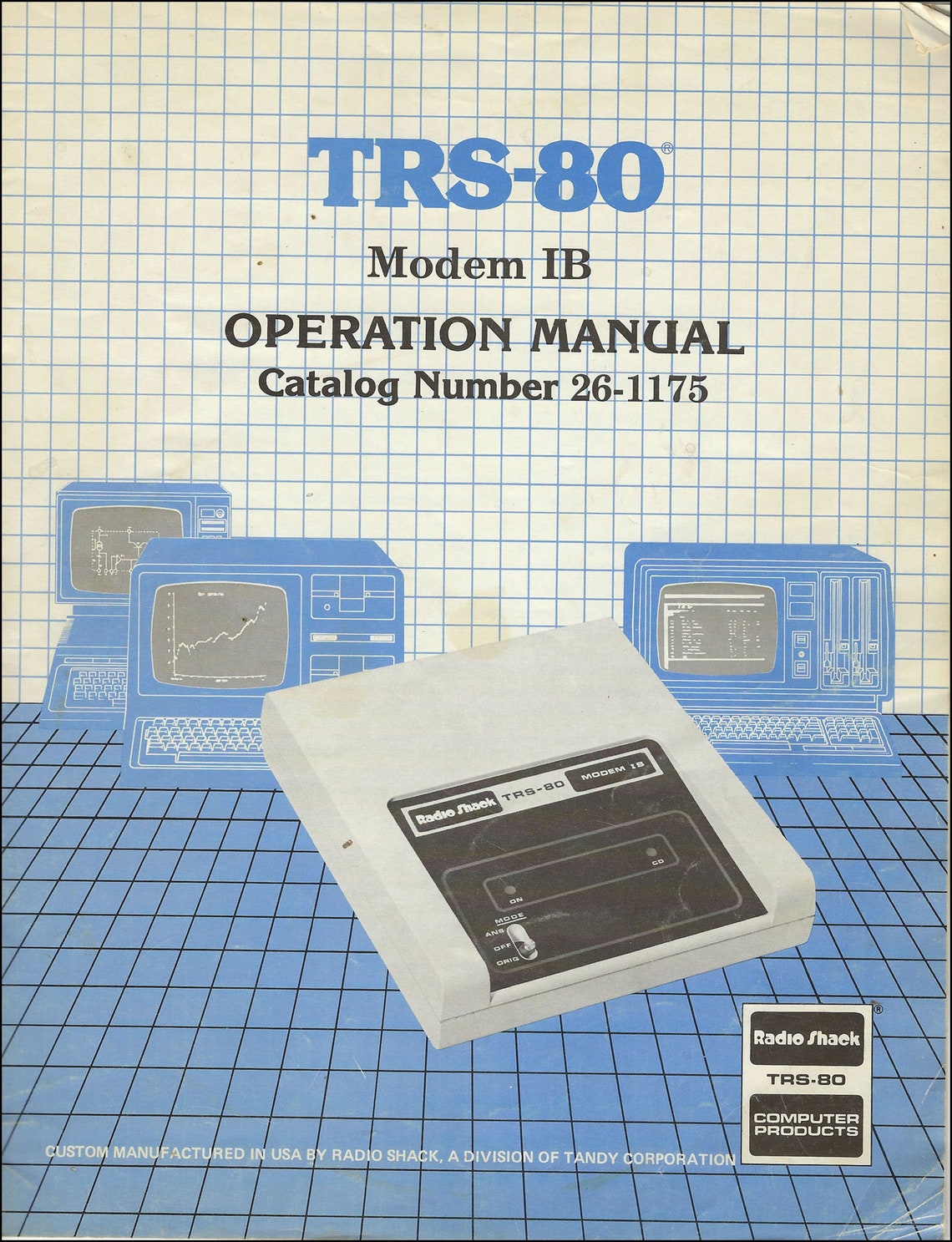 TRS-80 Modem IB Operation Manual 1984 Radio Shack - Etsy