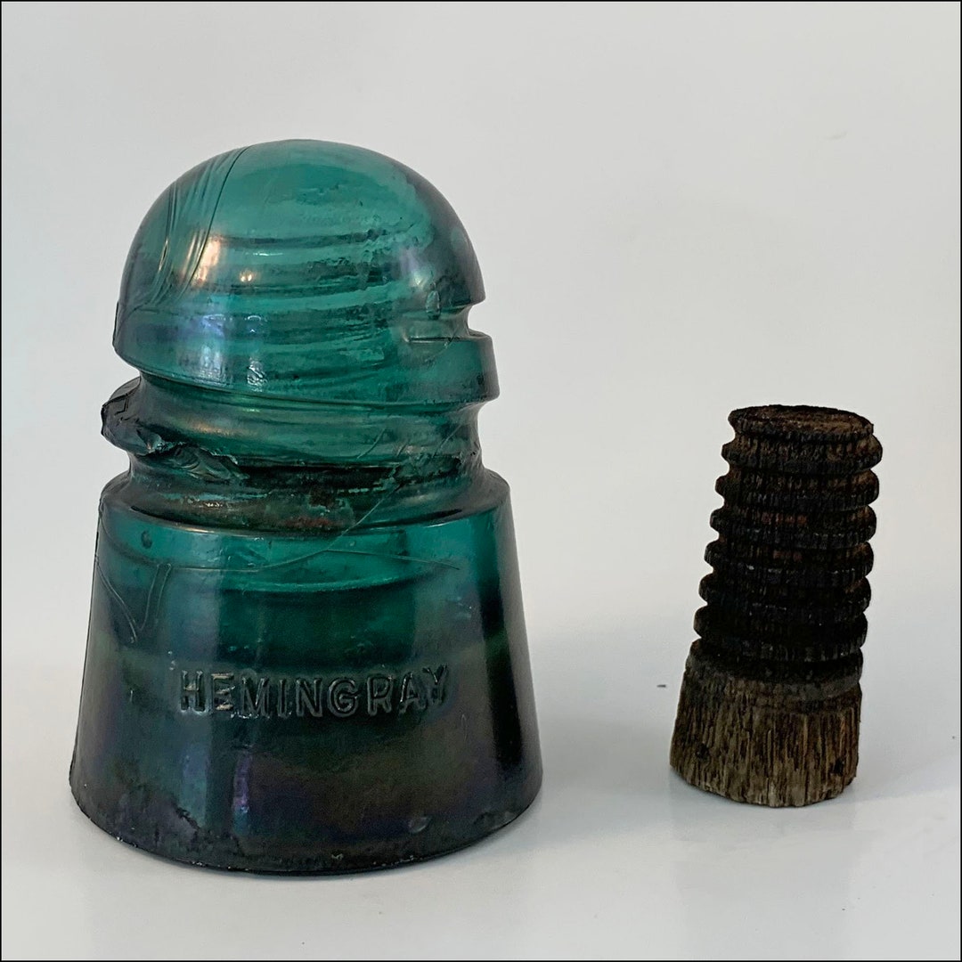 Hemingray Vintage Glass Threaded Insulator AS IS - Etsy