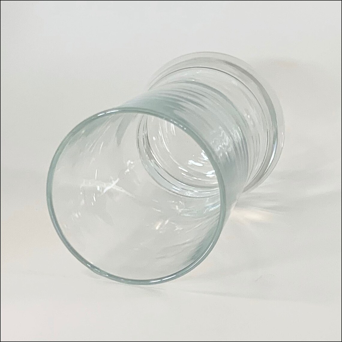 Vintage Clear Double Shot Glass - Etsy