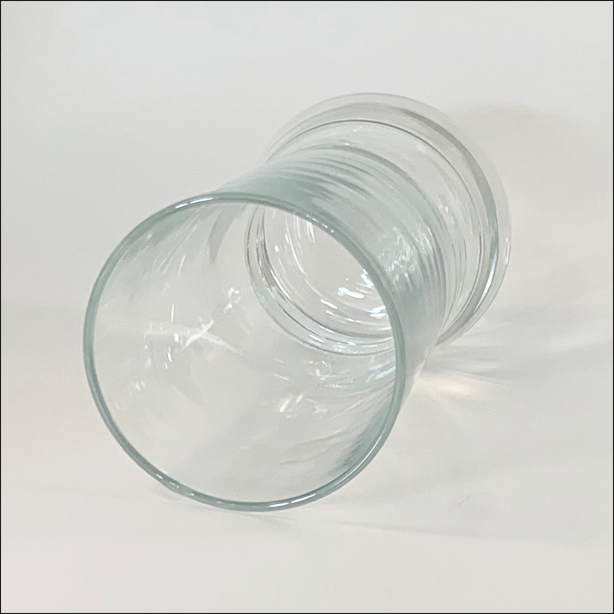 Vintage Clear Double Shot Glass - Etsy