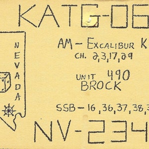 Las Vegas 1979 QSL Radio Signal Card Custom Art - Etsy