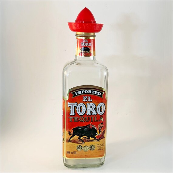 El Toro Vintage Tequila Bottle Art & Collectibles Collectible Glass ...