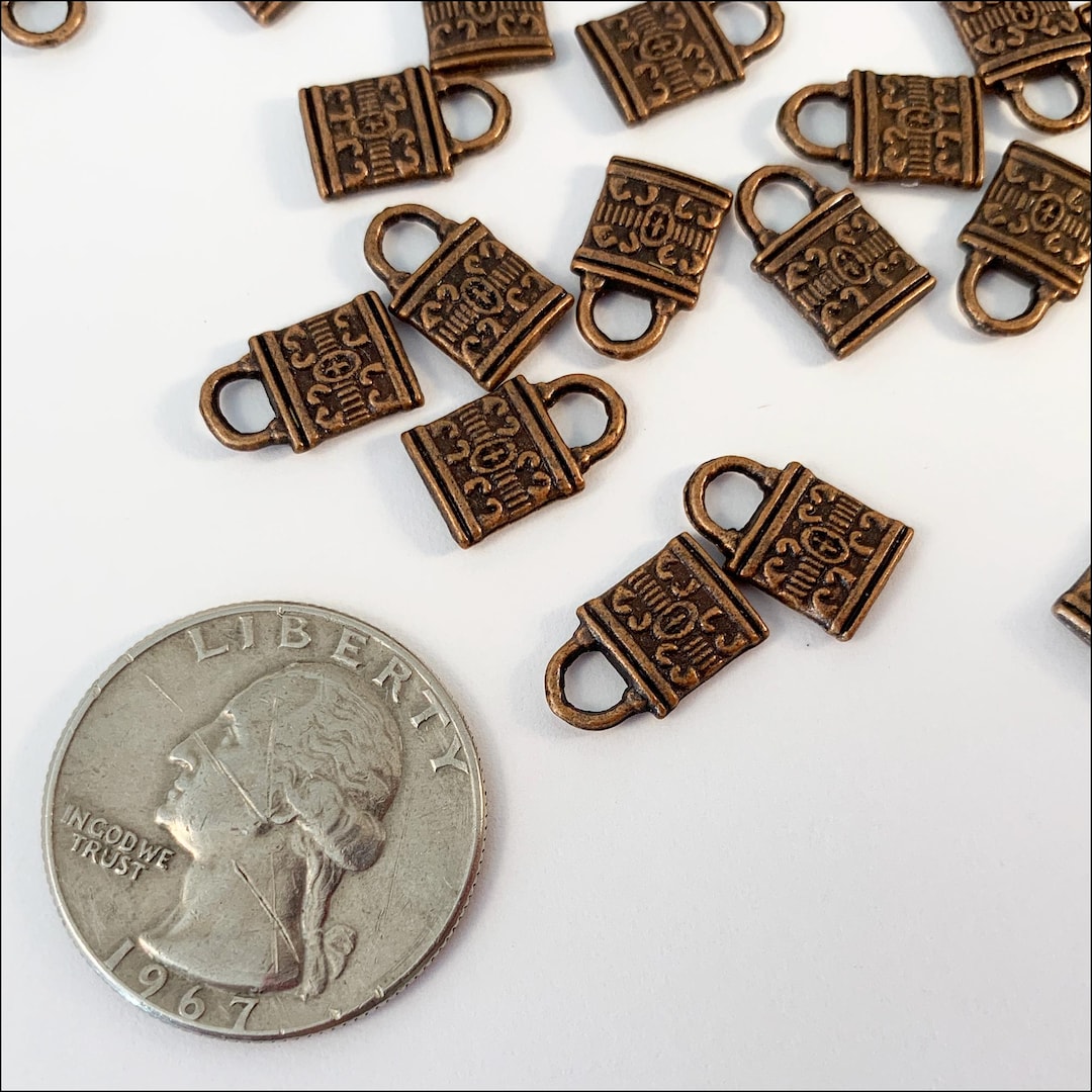 Miniature Padlock Craft Charms 35 Pc - Etsy