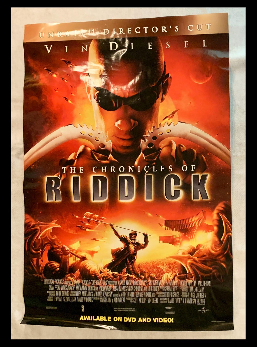 The Chronicles of Riddick 2004 Unframed Poster - Etsy