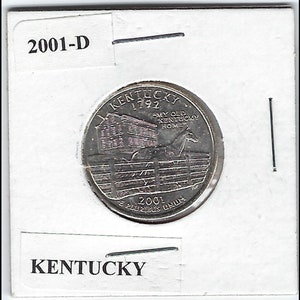 2001-D State Quarters Uncirculated 5 Pc - Etsy