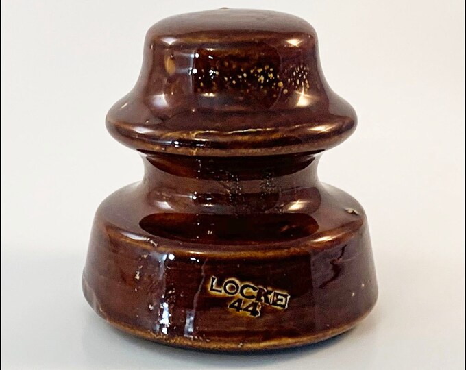 Brown Ceramic Vintage Locke 44 Insulator - Etsy