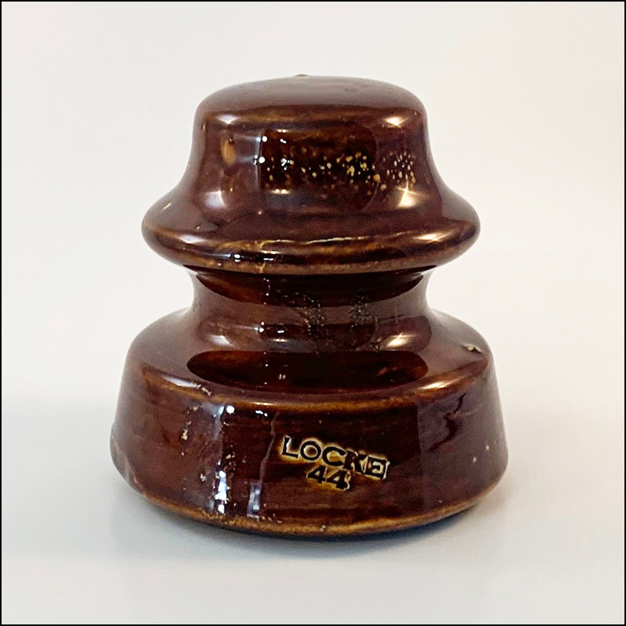 Brown Ceramic Vintage Locke 44 Insulator - Etsy