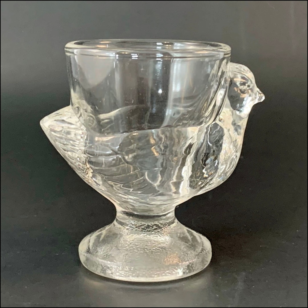 Vintage Glass Egg Cup - Etsy