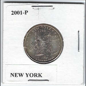 2001-P State Quarters Uncirculated 5 Pc - Etsy