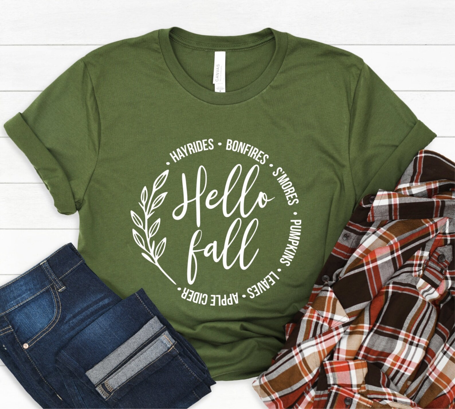 Hello Fall Shirt Fall Shirts Fall Time Shirt Welcome Fall - Etsy