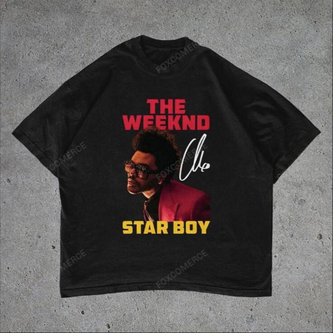 The Weeknd Starboy Fan Gift T-shirt, Casual Streetwear Tee - Etsy