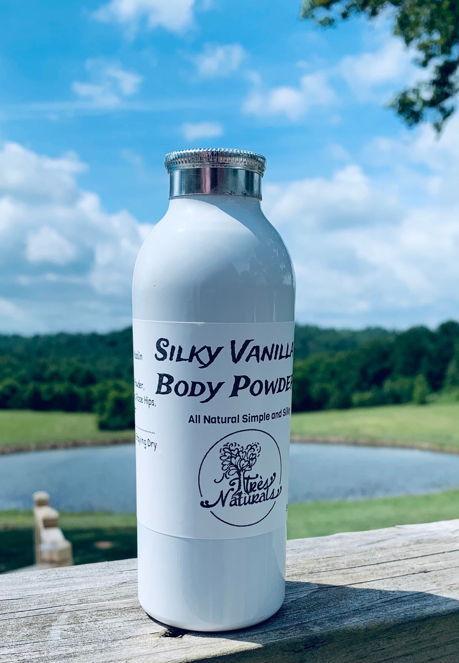 Body Powder. Comes in 4 Scents Happy Hemp, Total Hippie, Silky Vanilla ...