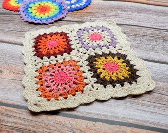 Granny Square Rug - Etsy