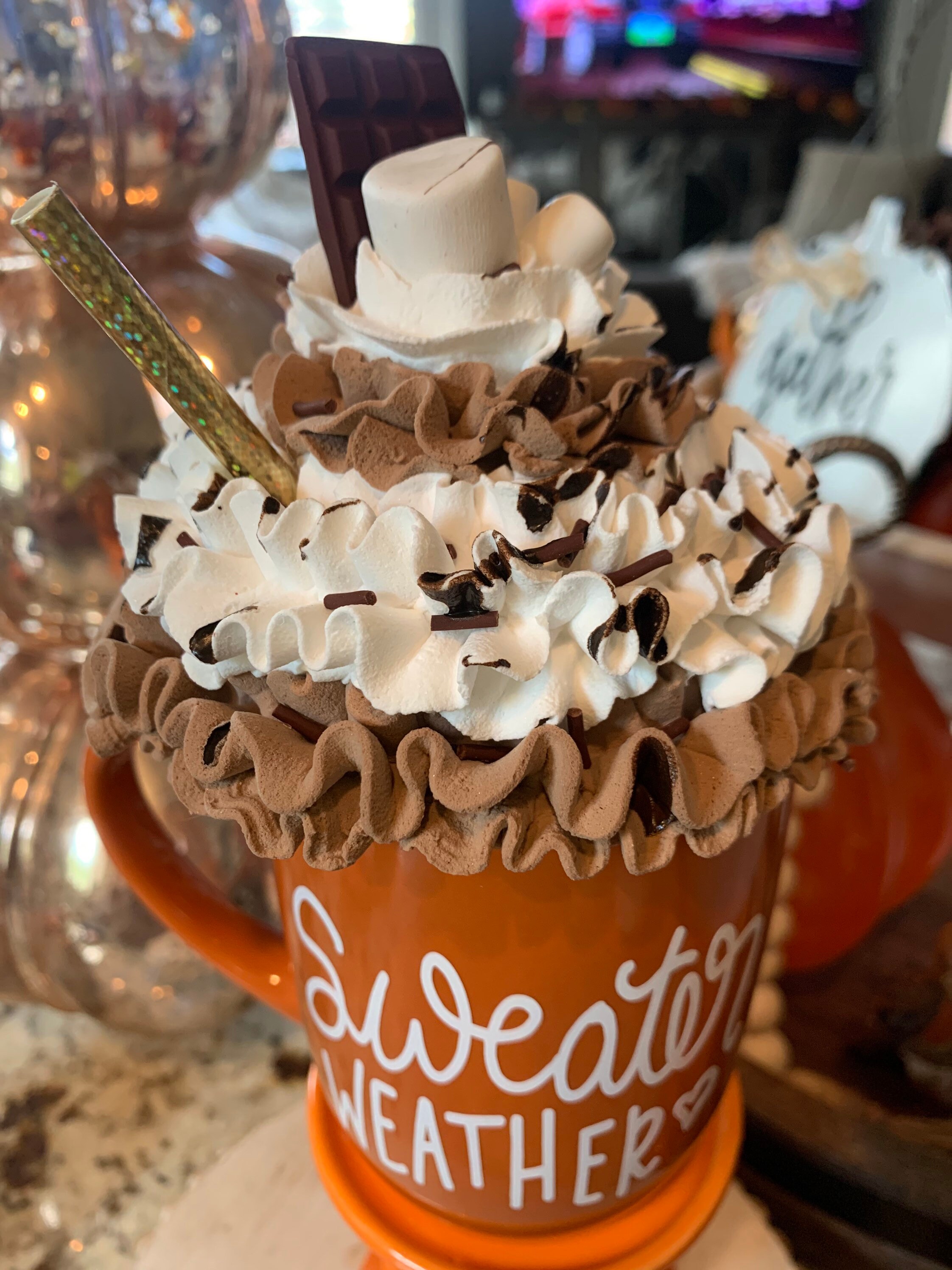 Holiday Mug Topper Mug Topper Whipped Cream Mug Topper - Etsy