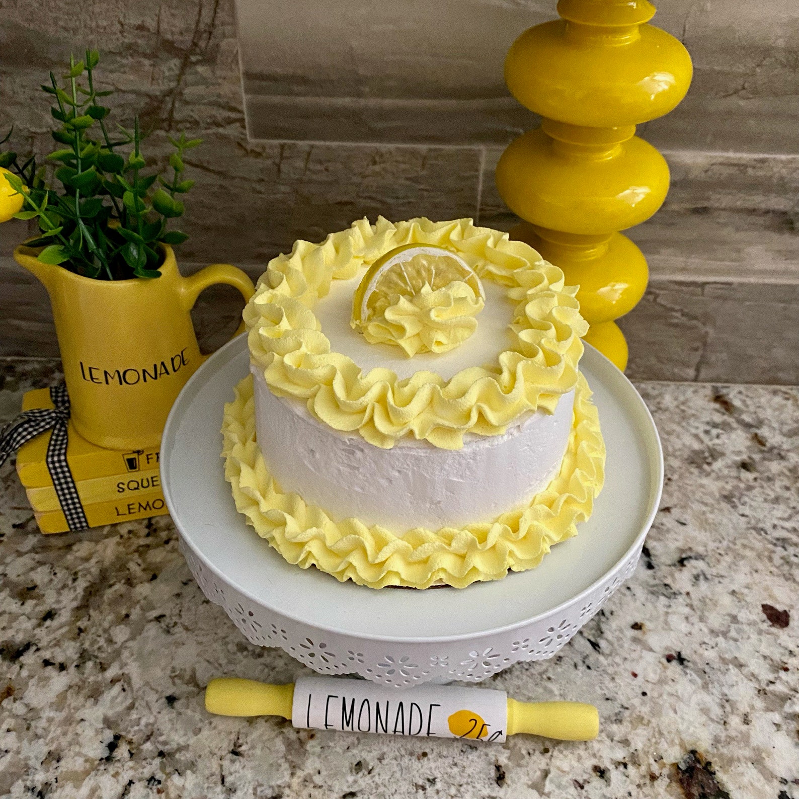 5 Faux Lemon Cake Fake Dessert Fake Cake Fake Bake - Etsy