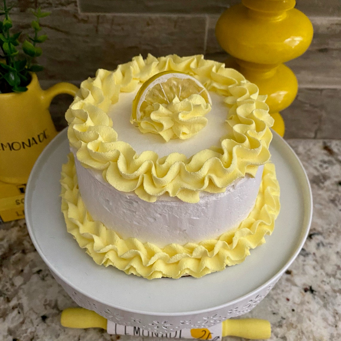 5 Faux Lemon Cake Fake Dessert Fake Cake Fake Bake - Etsy