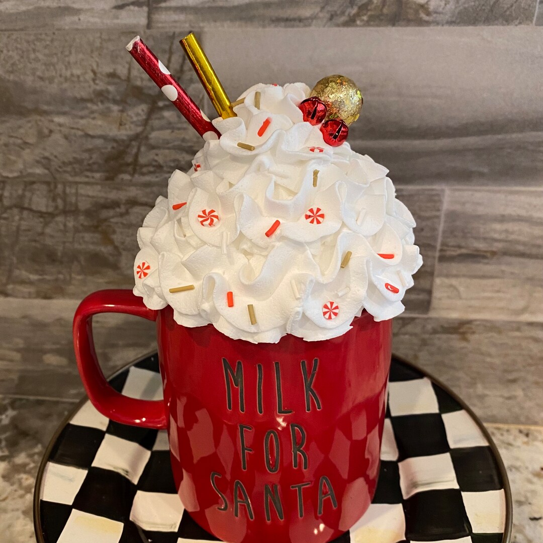 Christmas Holiday Mug Topper Christmas Mug Topper Whipped Cream Mug ...