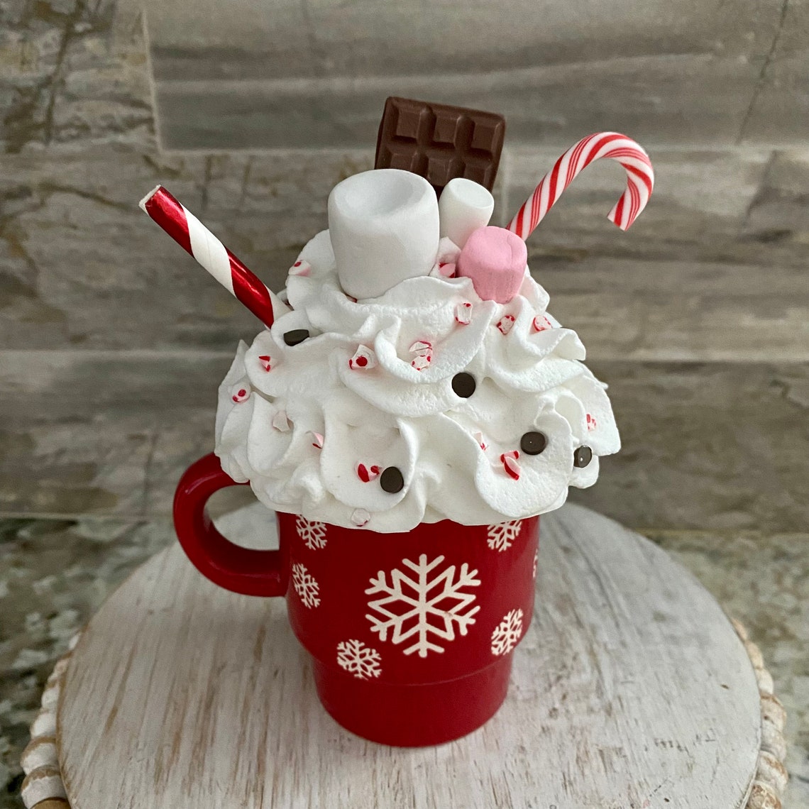 Gingerbread Marshmallow Mug Topper Tiered Tray Decor - Etsy