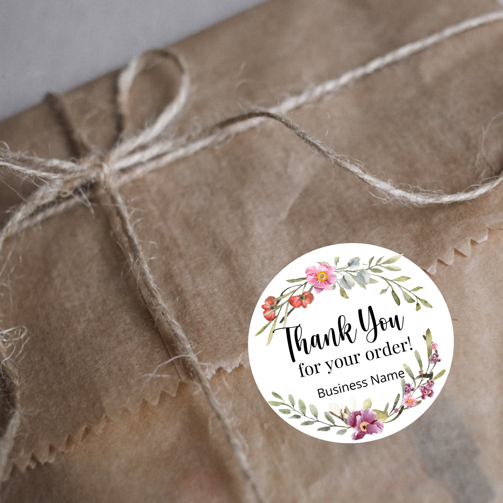 Thank You for Your Order Stickers Packaging Labels Online - Etsy
