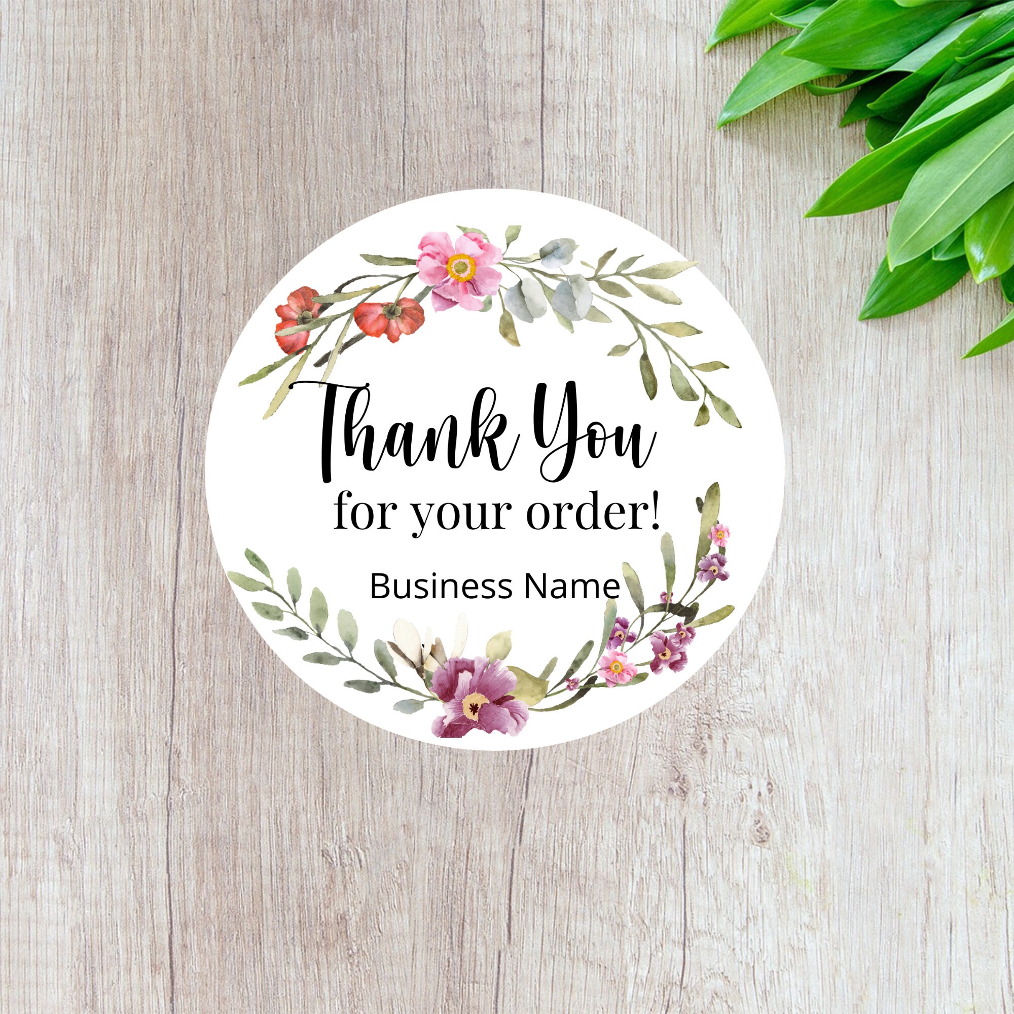 Thank You for Your Order Stickers Packaging Labels Online - Etsy