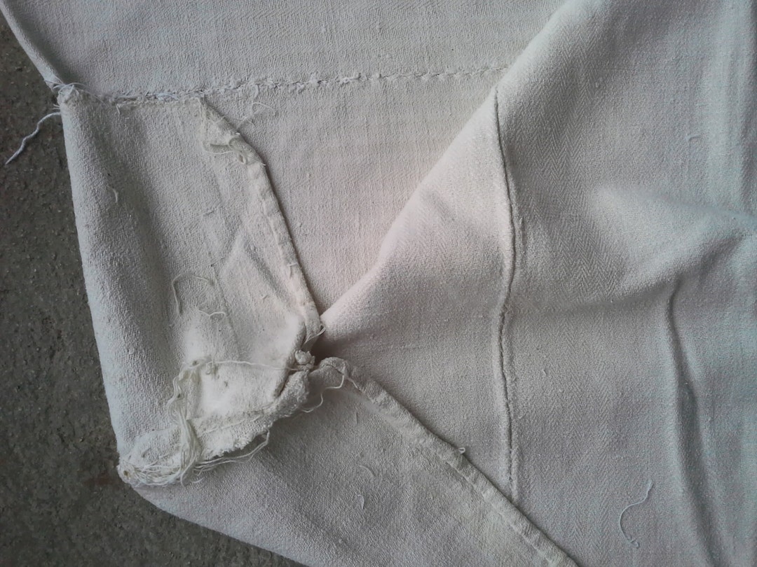 Antique Cloth Sack, Cloth Bag, Fodder Bag, Handmade 100% Cotton and ...