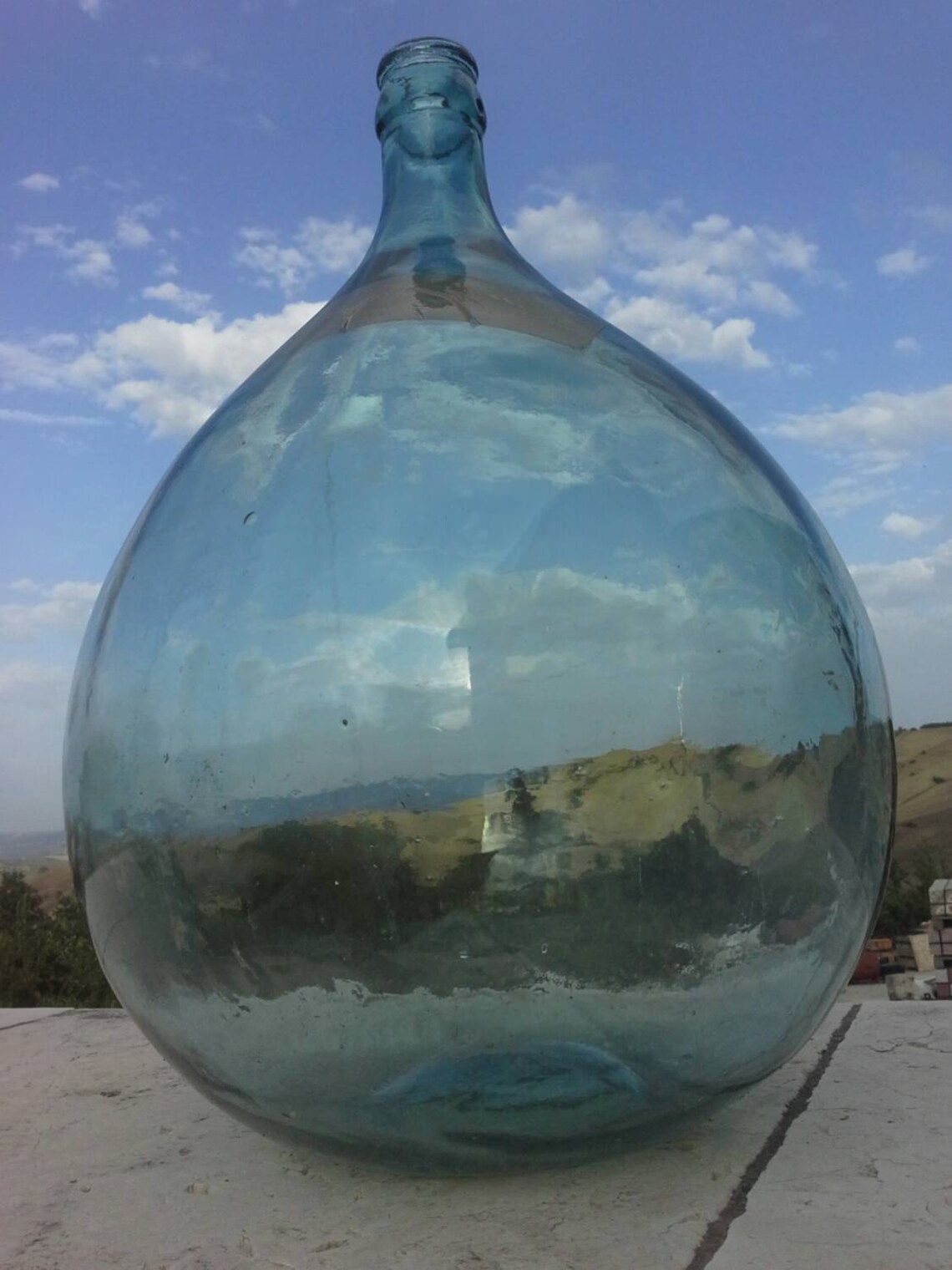 Antique Italian Glass Demijohn - Etsy