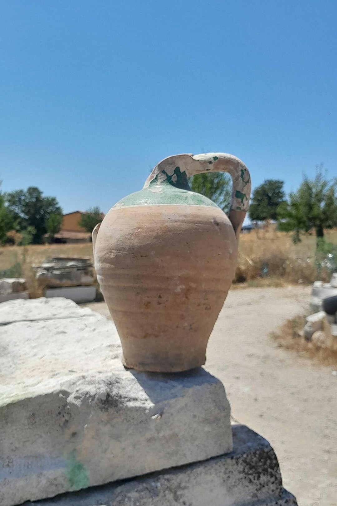 Antique Terracotta Water Jug, Clay Relic, Remains of Antique Clay Jugs ...