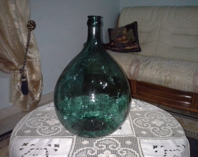 Antique Italian Glass Demijohn - Etsy