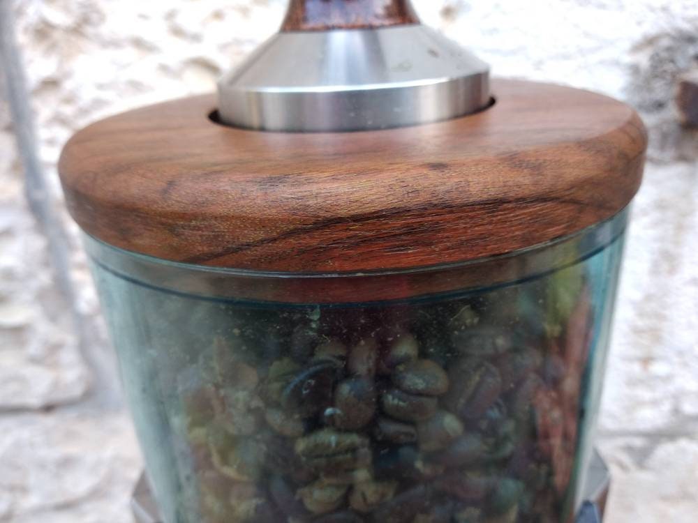 Wooden Lid for Coffee Grinder & Tamper Stand - Etsy Israel