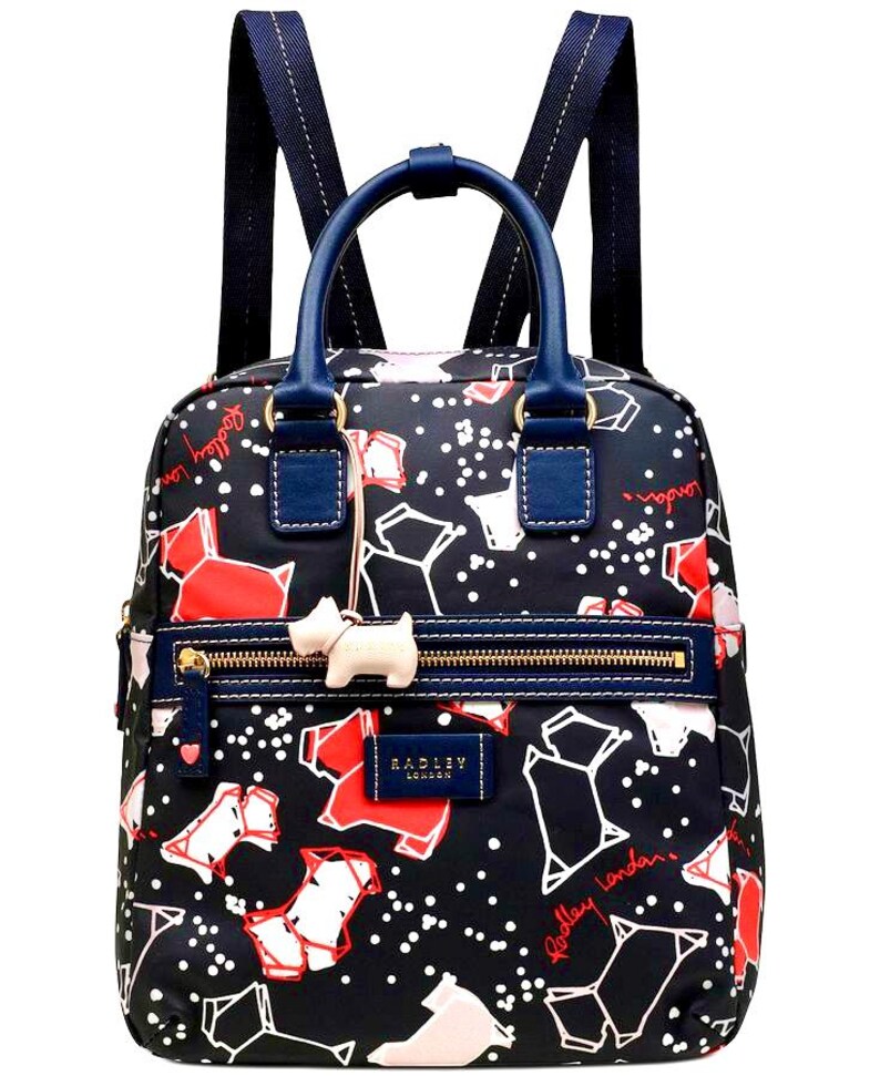 Radley Vintage Colourful Fleet Canvas Backpack - Nearly New - Etsy UK