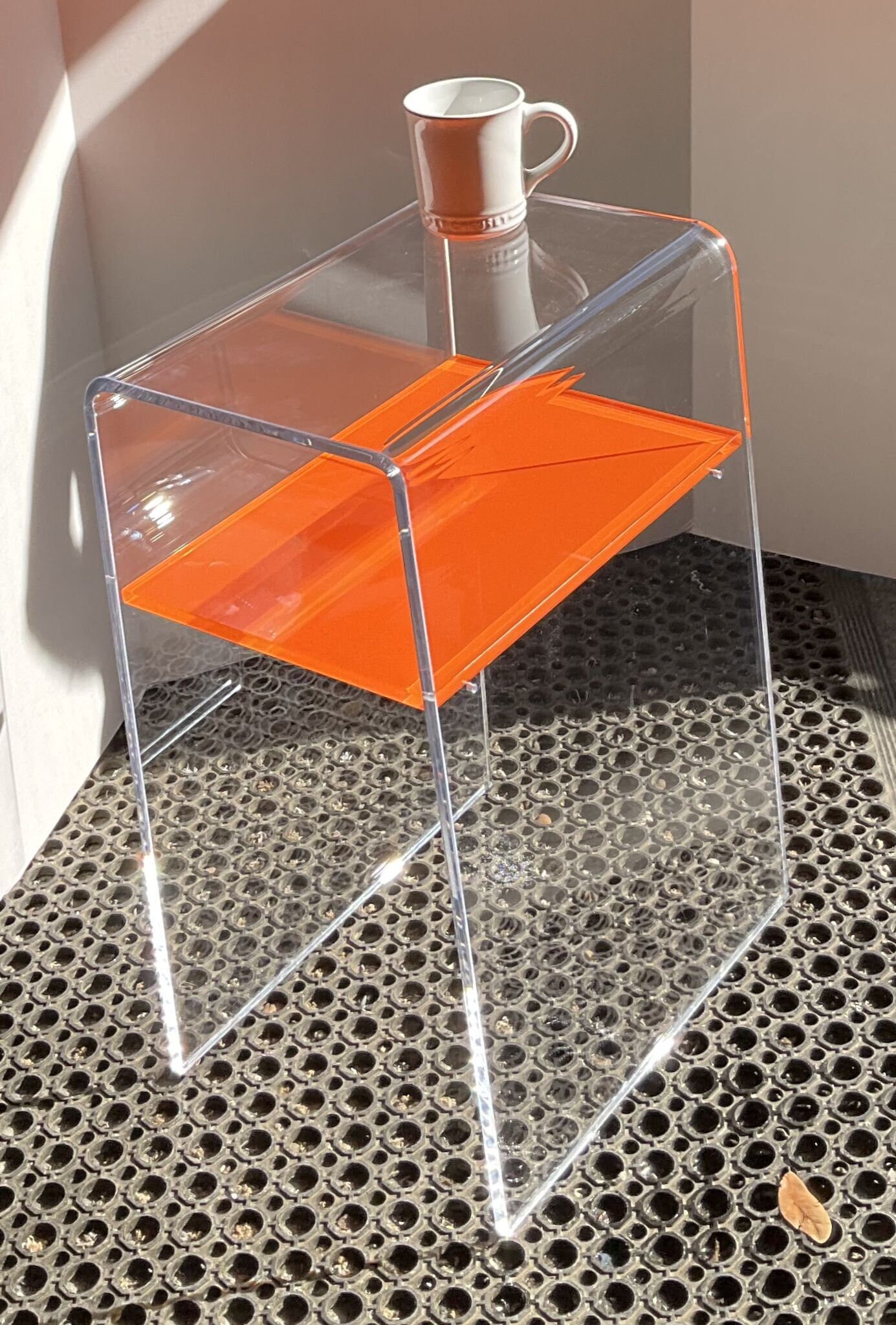 Orange Side Table