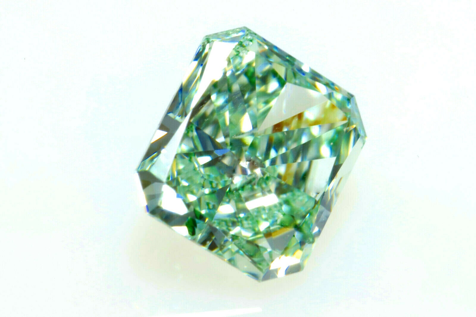 Rare Green Diamond - 0.38ct Natural Loose Fancy Intense Green Color Gia ...