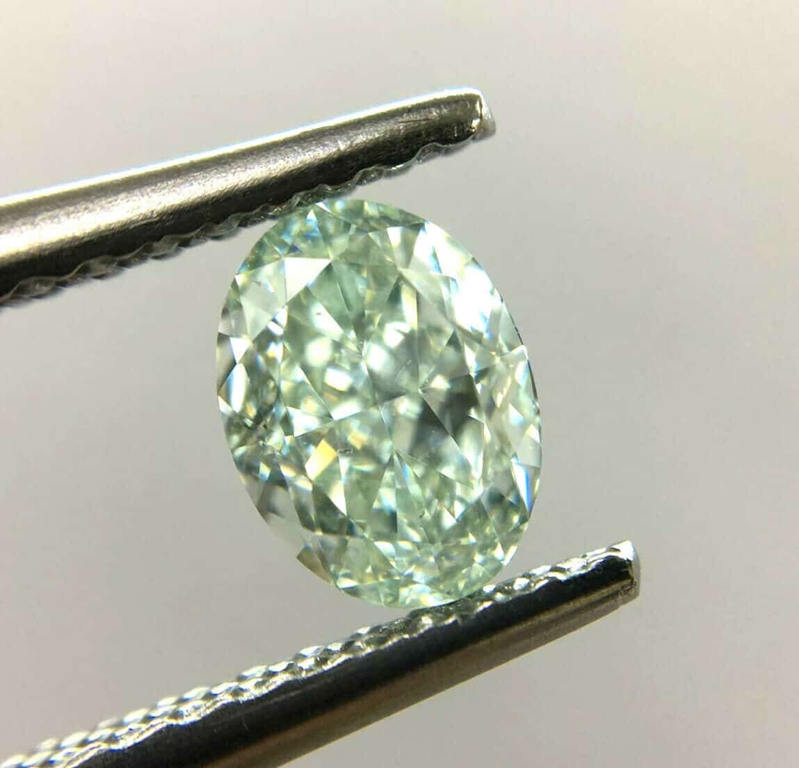 Rare Green Diamond - 0.60ct Natural Loose Fancy Light Green Color Gia ...