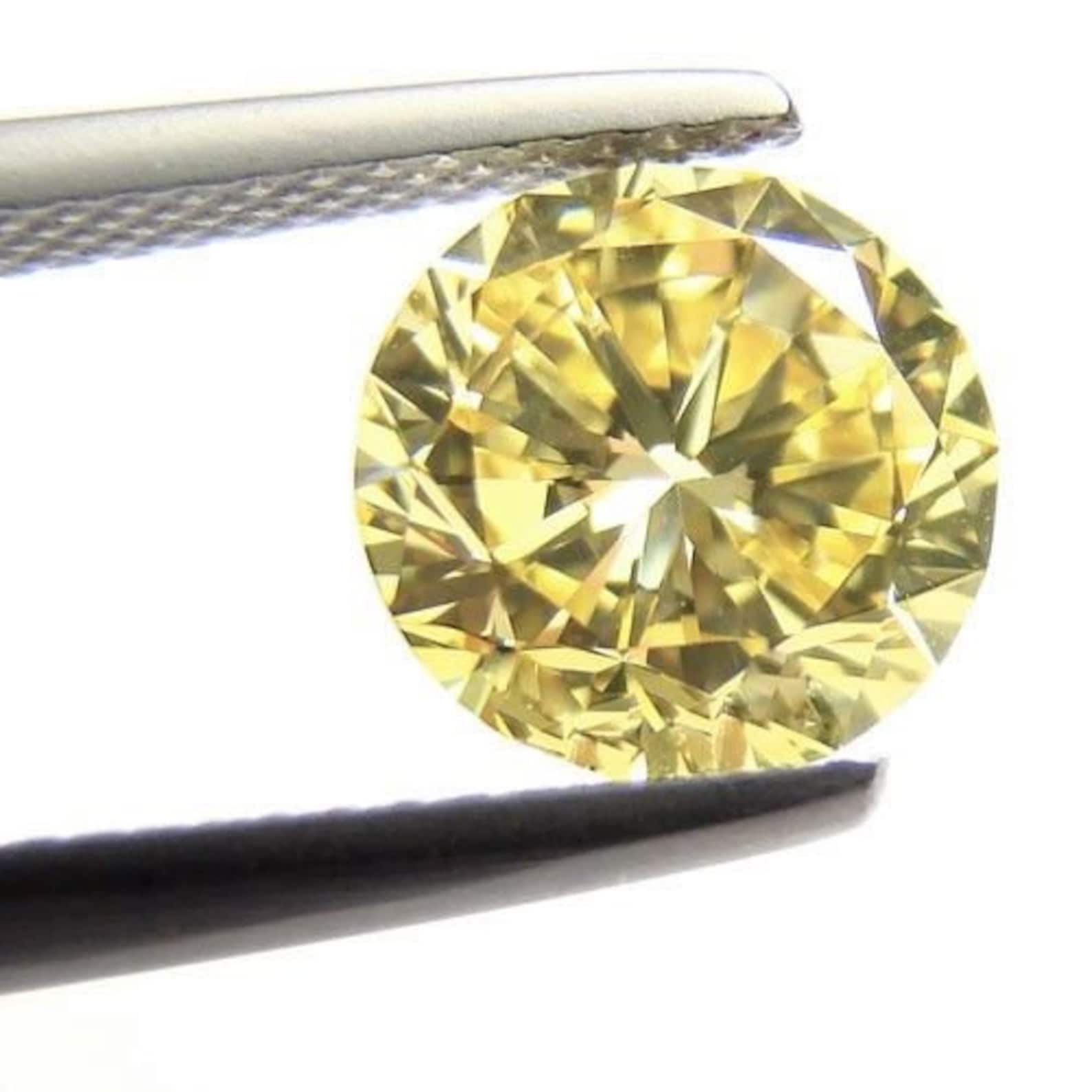 Yellow Diamond - 1.41ct Natural Loose Fancy Yellow Canary Diamond Gia ...
