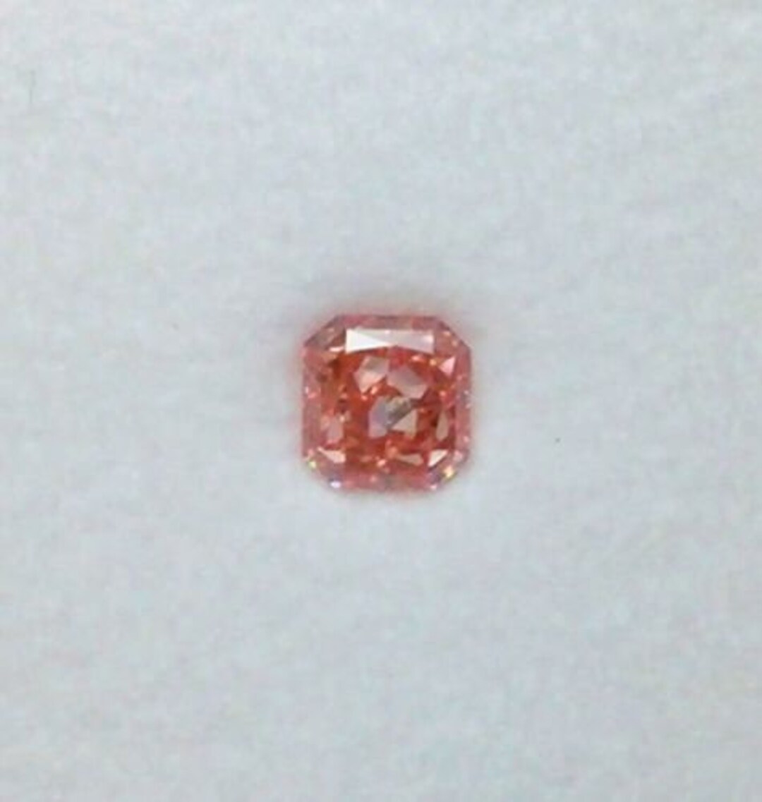 0.20ct Pink Diamond - Natural Loose Fancy Orangy Pink Color Gia Radiant Vs2 - Etsy