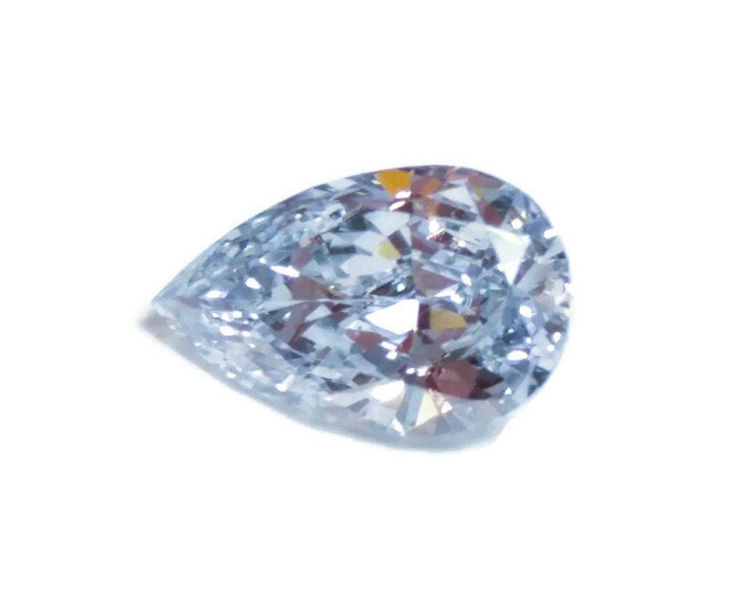 Blue Diamond - 0.46ct Natural Loose Fancy Light Blue Color Gia Pear ...