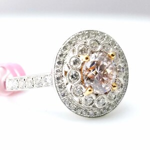 1.78ct Natural Fancy Faint Pink Diamonds Engagement Ring Gia 18k Gold ...