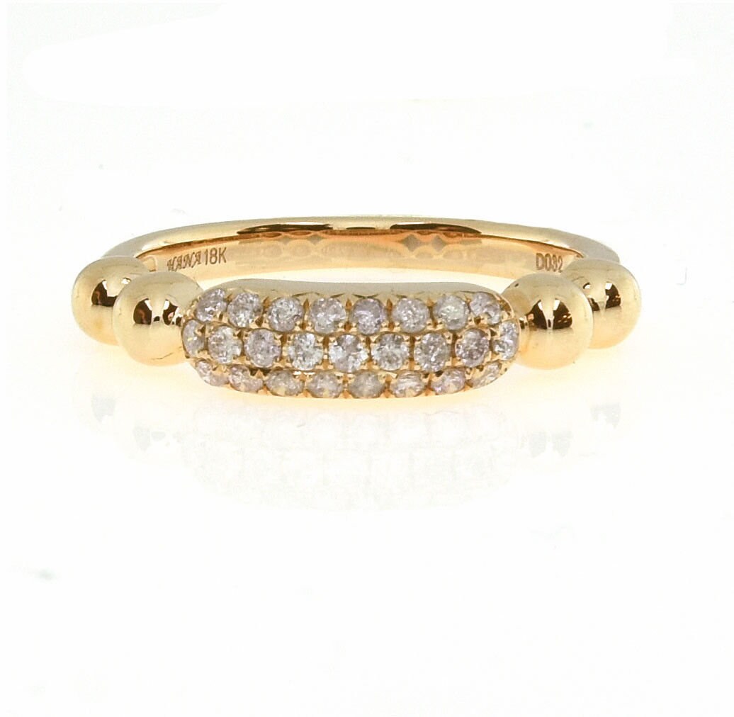 Real 0.32ct Natural Fancy Pink Diamonds Engagement Ring 18k Solid Gold ...