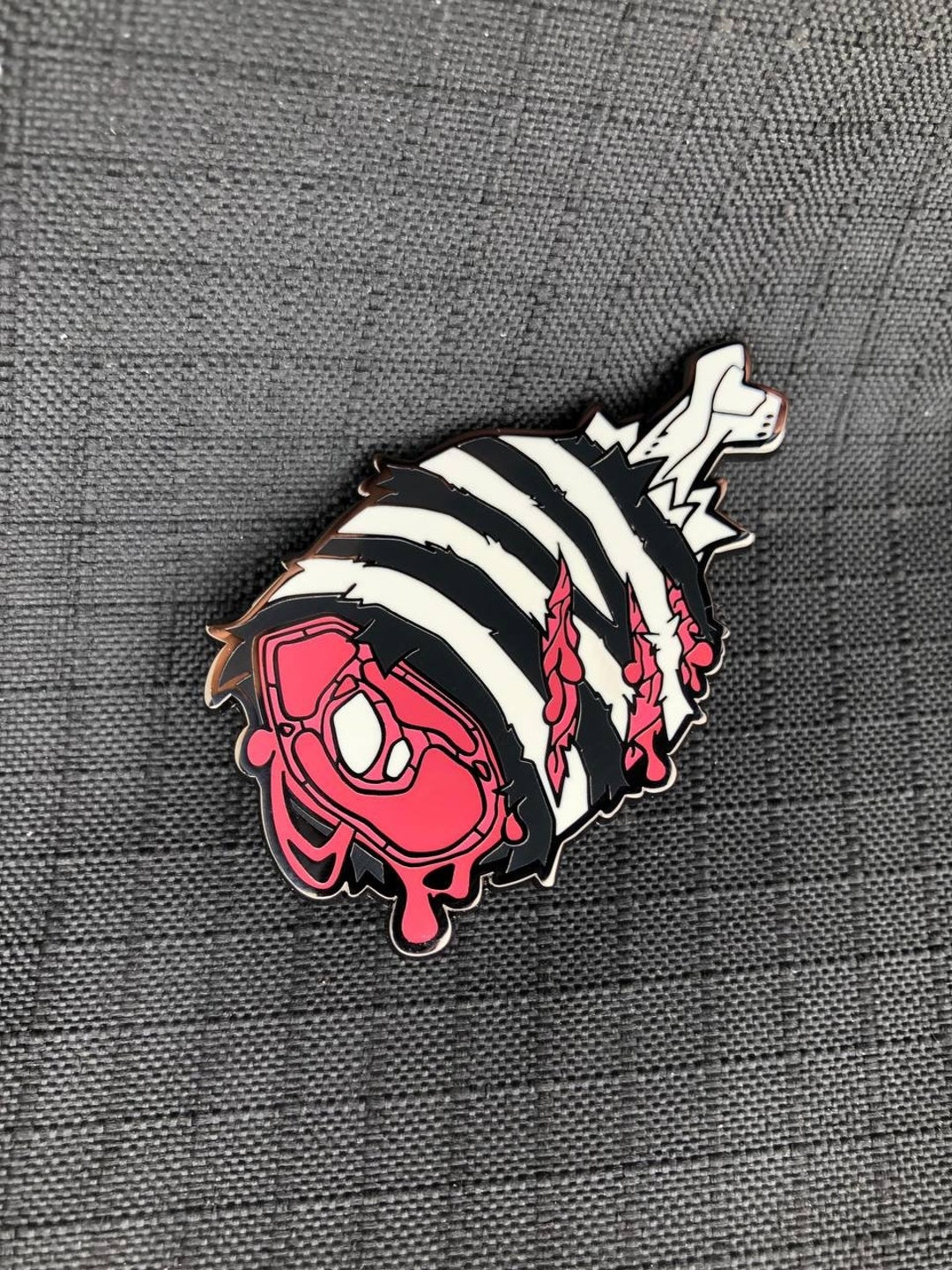 Zebra Meat Enamel Pin - Etsy