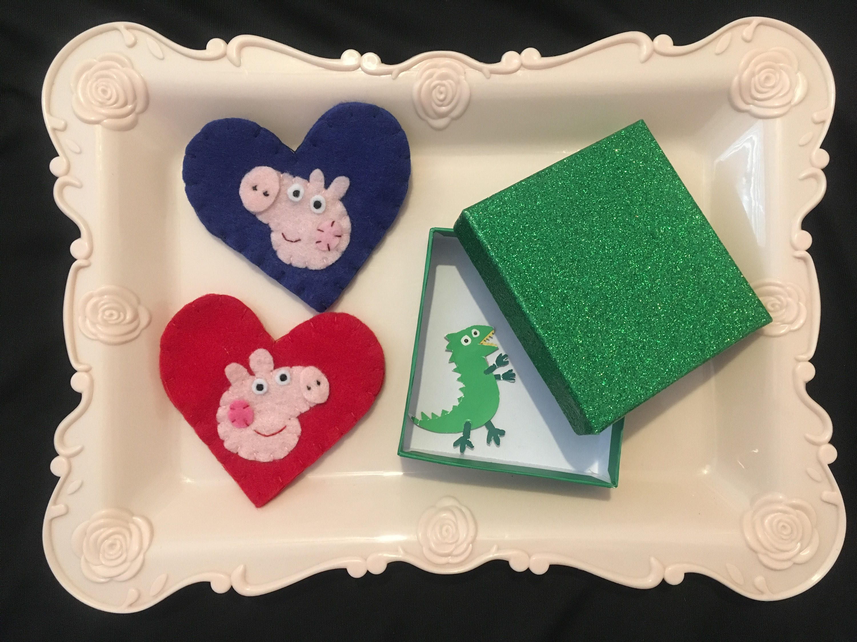 Peppa George Pig Corner Bookmark Gift Card Holder Set for Valentine’s ...