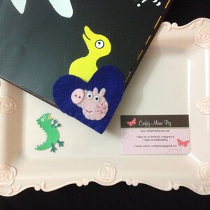 Peppa George Pig Corner Bookmark Gift Card Holder Set for Valentine’s ...