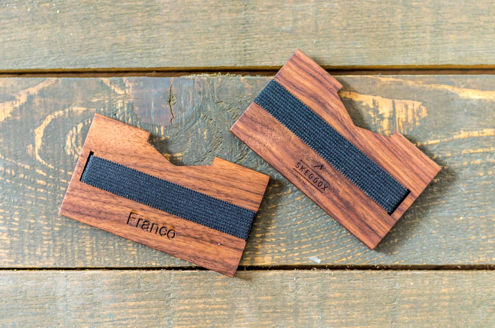 Minimalist Men’s Front Pocket Wallet – Handmade From American Walnut ...