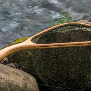 Personalized Handmade Wooden Landing Net, Fly Fishing Net, Trout Net ...