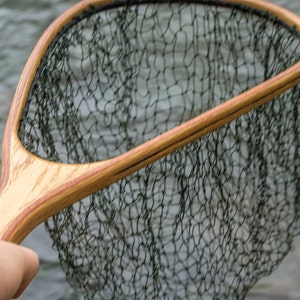Personalized Handmade Wooden Landing Net, Fly Fishing Net, Trout Net ...