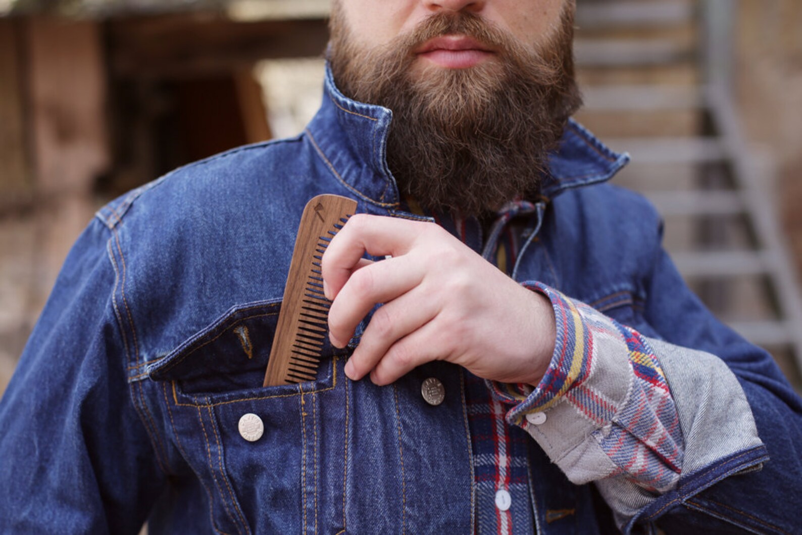 Wooden Comb Mens Gift Gift for Men Pocket Comb Comb for - Etsy